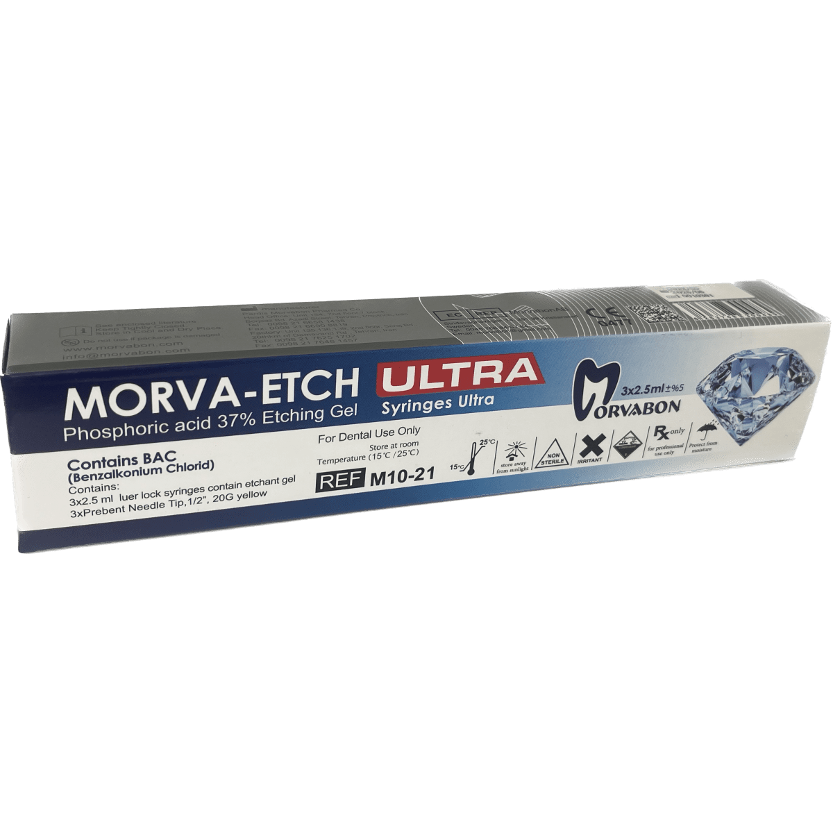 اسید اچ مروابن الترا 7.5 میل 3 عددی | Morva Etch Ultra Morvabon - فروشگاه دندانپزشکی میددنت